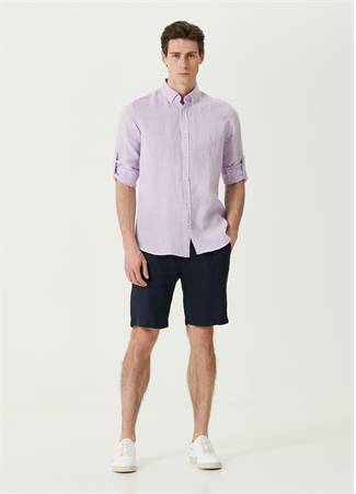 Fiji Erkek Lacivert Keten Bermuda S Eu Fiji Erkek Lacivert Keten Bermuda S Eu