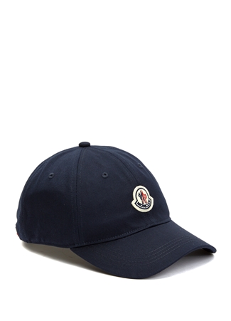 Moncler Erkek Lacivert Logolu Şapka EU Moncler Erkek Lacivert Logolu Şapka EU
