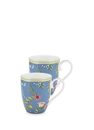 Pip Studio La Majorelle 2li Mavi Porselen Kupa Seti