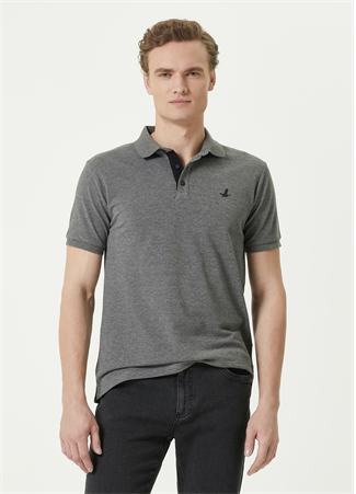 Beymen Club Erkek Slim Fit Antrasit Melanj Polo Yaka T-shirt S Beymen Club Erkek Slim Fit Antrasit Melanj Polo Yaka T-shirt S