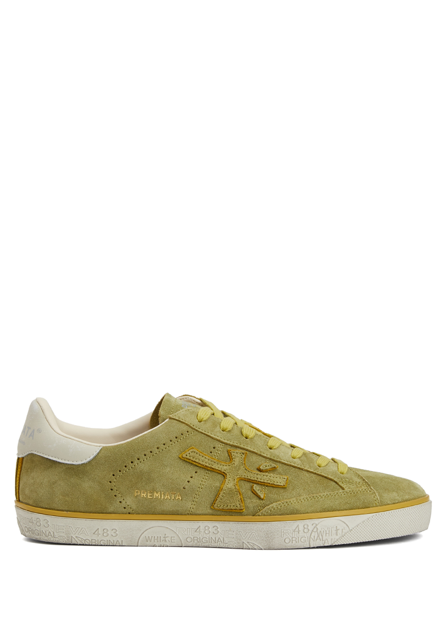 Green Premiata Green Men Steven Green Men's Leather Sneakers 1717014 ...