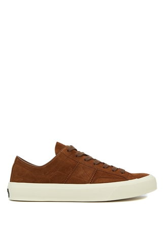 Tom Ford Erkek Taba Logolu Deri Sneaker Turuncu 8 UK Tom Ford Erkek Taba Logolu Deri Sneaker Turuncu 8 UK