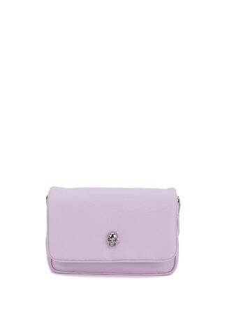 Alexander McQueen Kadın Lila Logo Detaylı Çanta Mor EU