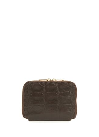 Beymen Club Kadın Kahverengi Dokulu Deri Cüzdan EU