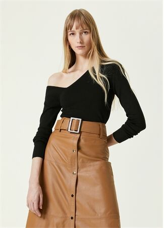 Network Kadın Slim Fit Siyah Kazak S EU