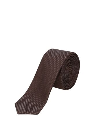 Palzileri Lab Erkek Siyah Desenli İpek Kravat EU