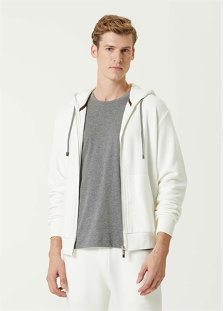 Beymen Collection Erkek Ekru Kapüşonlu Sweatshirt Bej XL EU Beymen Collection Erkek Ekru Kapüşonlu Sweatshirt Bej XL EU