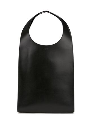 Coperni Kadın Siyah Logolu Deri Omuz Çantası EU