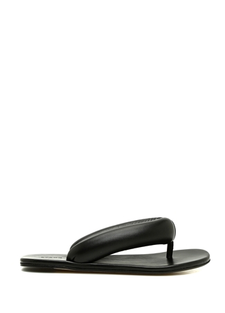 Staud Kadın Siyah Puff Bantlı Deri Terlik 40 EU