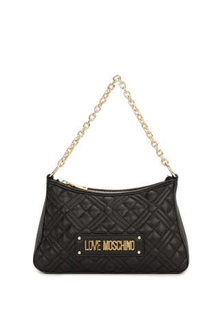 Love Moschino Kadın Siyah Logolu Kapitone Dokulu Omuz Çantası Eu Love Moschino Kadın Siyah Logolu Kapitone Dokulu Omuz Çantası Eu