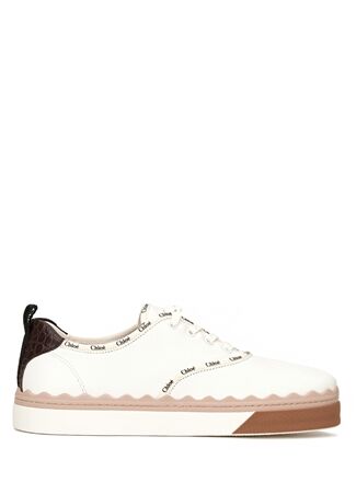 Chloe Kadın Lauren Beyaz Sneaker 35 EU Chloe Kadın Lauren Beyaz Sneaker 35 EU