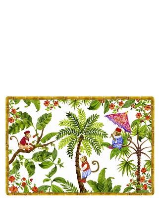 Les Jardins de Comptesse Bali Karışık Desenli 6li Melamin Amerikan Servis S Çok Renkli Les Jardins de Comptesse Bali Karışık Desenli 6li Melamin Amerikan Servis S Çok Renkli