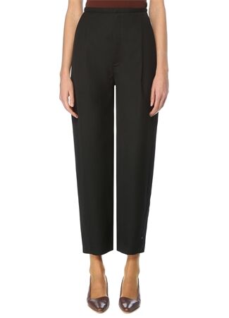 Toteme Kadın Siyah Havuç Kesim Pantolon M EU