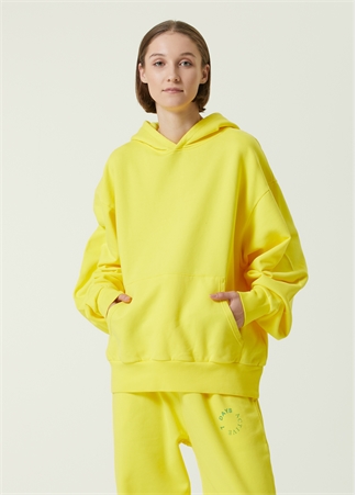 7 Days Active Kadın Sarı Kapüşonlu Logolu Sweatshirt XS EU 7 Days Active Kadın Sarı Kapüşonlu Logolu Sweatshirt XS EU