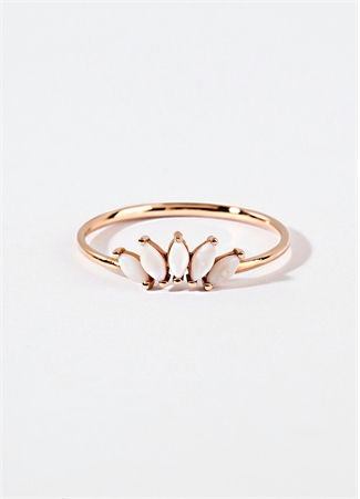 The Anoukis Kadın Opal Taç Detaylı Altın Rengi Yüzük Pembe 9 The Anoukis Kadın Opal Taç Detaylı Altın Rengi Yüzük Pembe 9