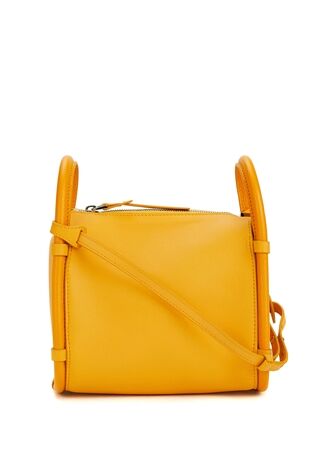 Bonastre Kadın Aro Sarı Deri Omuz Çantası EU