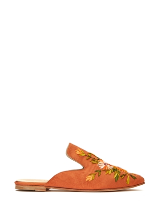 AnatolianCraft Kadın Sunkissed Turuncu El Yapımı Nakışlı Terlik 36 EU AnatolianCraft Kadın Sunkissed Turuncu El Yapımı Nakışlı Terlik 36 EU