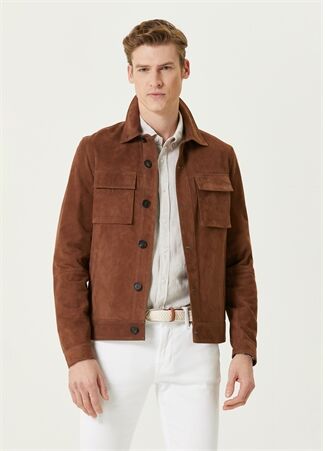 Beymen Collection Erkek Kahverengi Süet Mont 48 Eu