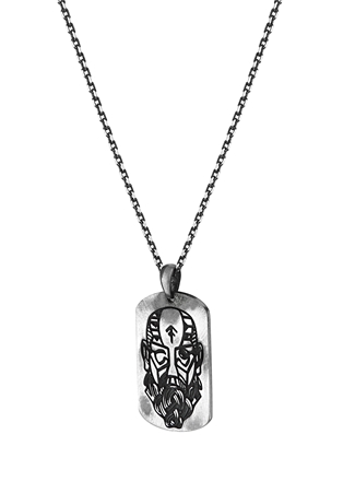 Kayra Khan Erkek Odin Justice Gümüş Rengi Kolye Gri EU Kayra Khan Erkek Odin Justice Gümüş Rengi Kolye Gri EU
