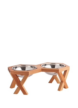 Wood&Tail Turex Small Kedi Köpek Mama ve Su Kabı Kahverengi S EU Wood&Tail Turex Small Kedi Köpek Mama ve Su Kabı Kahverengi S EU