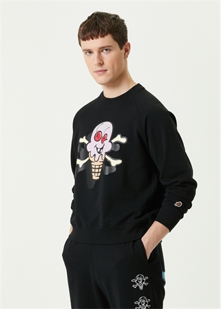 Icecream Erkek Cones And Bones Siyah Sweatshirt S EU