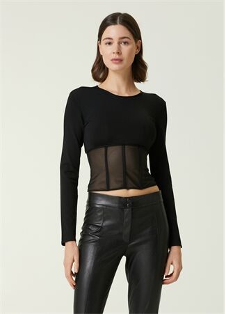 Tom Ford Kadın Siyah Sırt Dekolteli Uzun Kol Bluz M EU Tom Ford Kadın Siyah Sırt Dekolteli Uzun Kol Bluz M EU