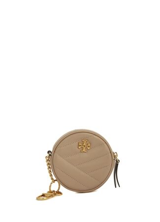 Tory Burch Kadın Bej Cüzdan Detaylı Deri Anahtarlık EU