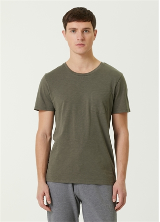 Tru Erkek Haki Cep Detaylı Basic T-shirt S EU Tru Erkek Haki Cep Detaylı Basic T-shirt S EU