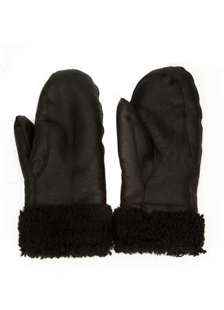 Yves Salomon Kadın Siyah Deri Eldiven EU Yves Salomon Kadın Siyah Deri Eldiven EU