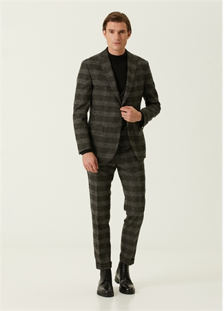Network Erkek Drop 6 Slim Fit Gri Ekose Desenli Yelekli Yün Takı 48-6N EU Network Erkek Drop 6 Slim Fit Gri Ekose Desenli Yelekli Yün Takı 48-6N EU