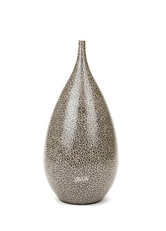 Fink Leopar Desenli Porselen Vazo Siyah