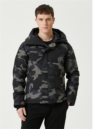 Canada Goose Erkek MacMillan Siyah Gri Kapüşonlu Kamuflaj Desenli Mon L EU Canada Goose Erkek MacMillan Siyah Gri Kapüşonlu Kamuflaj Desenli Mon L EU