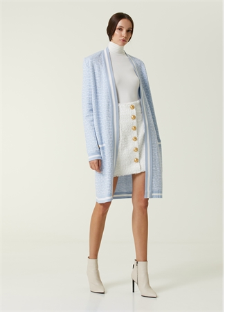 Balmain Kadın Beyaz Düğme Detaylı Mini Tweed Etek 38 FR Balmain Kadın Beyaz Düğme Detaylı Mini Tweed Etek 38 FR