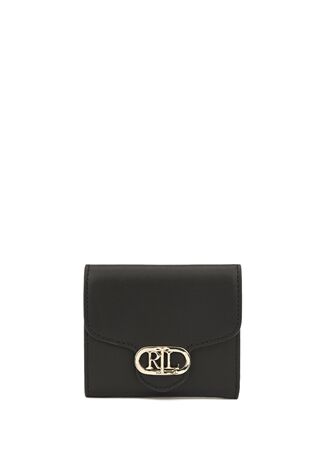 Lauren Ralph Kadın Siyah Logolu Deri Cüzdan EU