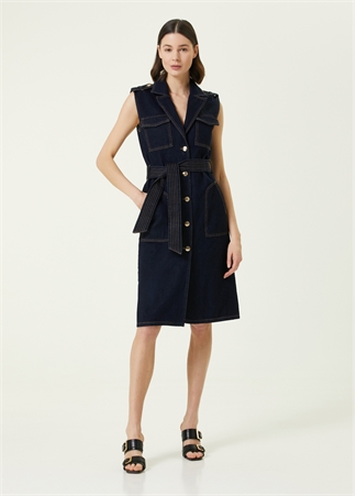 Beymen Collection Kadın ELBİSE Lacivert 34 EU Beymen Collection Kadın ELBİSE Lacivert 34 EU