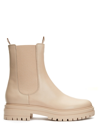 Gianvito Rossi Kadın Chester Altın Rengi Deri Bot Pembe 36 Eu