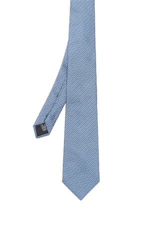Lanvin Erkek Mavi Mikro Desenli İpek Kravat Eu