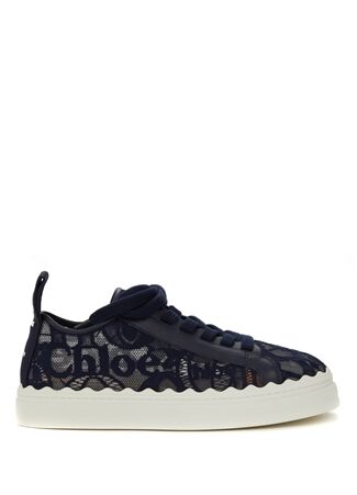 Chloe Kadın Lacivert Dantel Dokulu Sneaker 36 EU Chloe Kadın Lacivert Dantel Dokulu Sneaker 36 EU