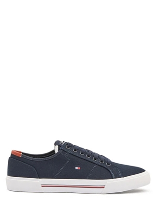 Tommy Hilfiger Erkek Core Corporate Mavi Kanvas Sneaker 4 Eu Tommy Hilfiger Erkek Core Corporate Mavi Kanvas Sneaker 4 Eu