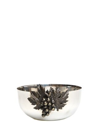 Unique by AV Silver Figür Detaylı Dekoratif Kase Gri