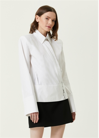 The Attico Kadın Beyaz Kruvaze Gömlek 36 It