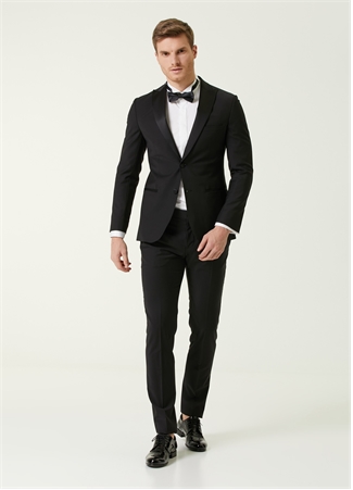 Network Erkek Slim Fit Siyah Yün smokin Takım 46-6N EU Network Erkek Slim Fit Siyah Yün smokin Takım 46-6N EU