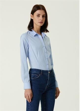 Network Kadın Gömlek Mavi Xs Eu