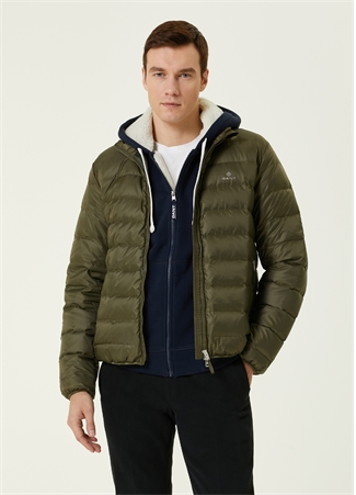 Gant Erkek Yeşil Logo Detaylı Mont S EU Gant Erkek Yeşil Logo Detaylı Mont S EU
