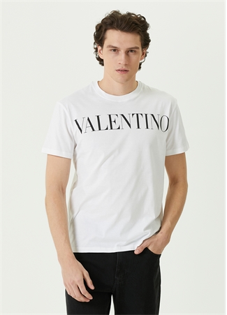 Valentino Erkek Beyaz Siyah Logolu T-shirt M Eu Valentino Erkek Beyaz Siyah Logolu T-shirt M Eu