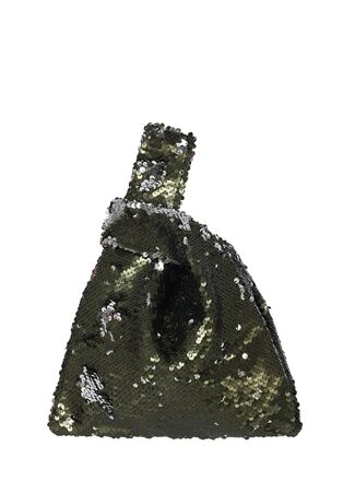 Jimba Kadın Maxims Payetli Abiye Çanta Haki Eu