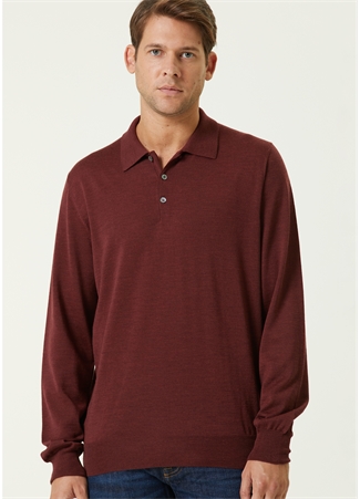 Canali Erkek Kiremit Polo Yaka Yün Triko Kırmızı 54 IT Canali Erkek Kiremit Polo Yaka Yün Triko Kırmızı 54 IT