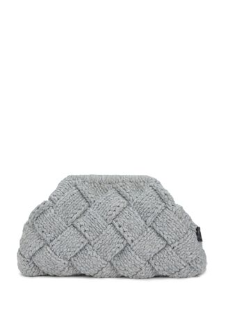 Tullaa Kadın Puzzle Gri Yün El Portföyü EU