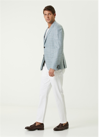 Palzileri Lab Erkek Beyaz Normal Bel Boru Paça Pantolon 50 IT Palzileri Lab Erkek Beyaz Normal Bel Boru Paça Pantolon 50 IT