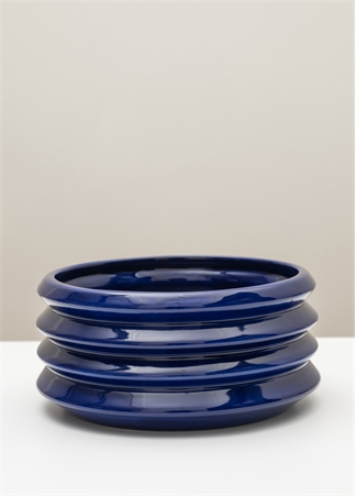 Vibe Lapis Mavi Çanak Formlu Seramik Dekoratif Tabak